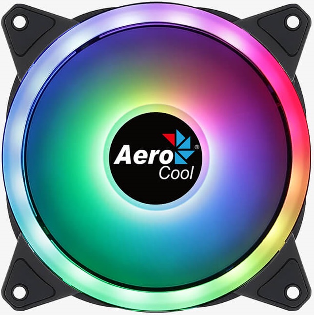 Корпусной вентилятор Aerocool Duo 12 ARGB (120мм, 19.7dB, 1000rpm, 6-pin, подсветка) RTL