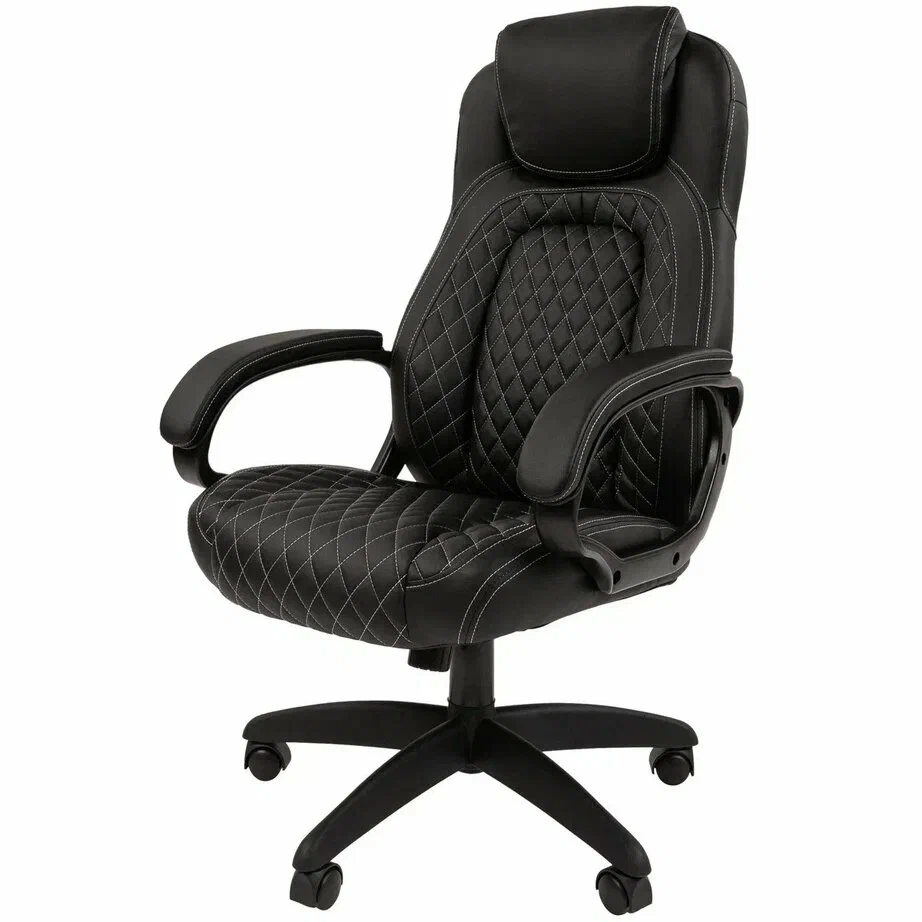 Офисное кресло CHAIRMAN 432, экокожа, черный