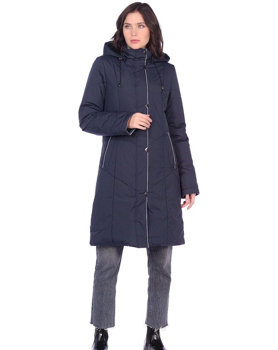 Пальто женское Maritta 22-3006-10 синее 34 EU