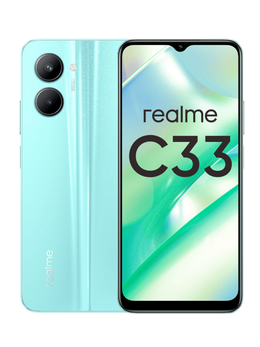 Смартфон Realme C33 2023 4/128Gb Aqua Blue