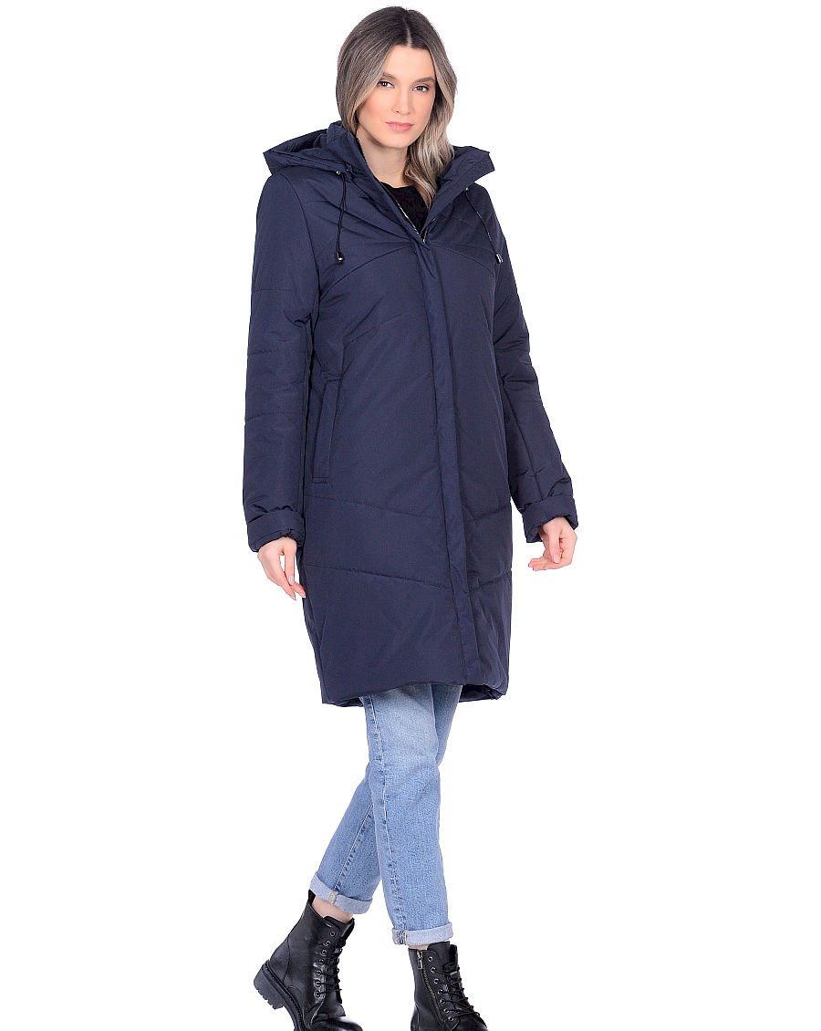 Пальто женское Maritta 24-3005-10 синее 38 EU