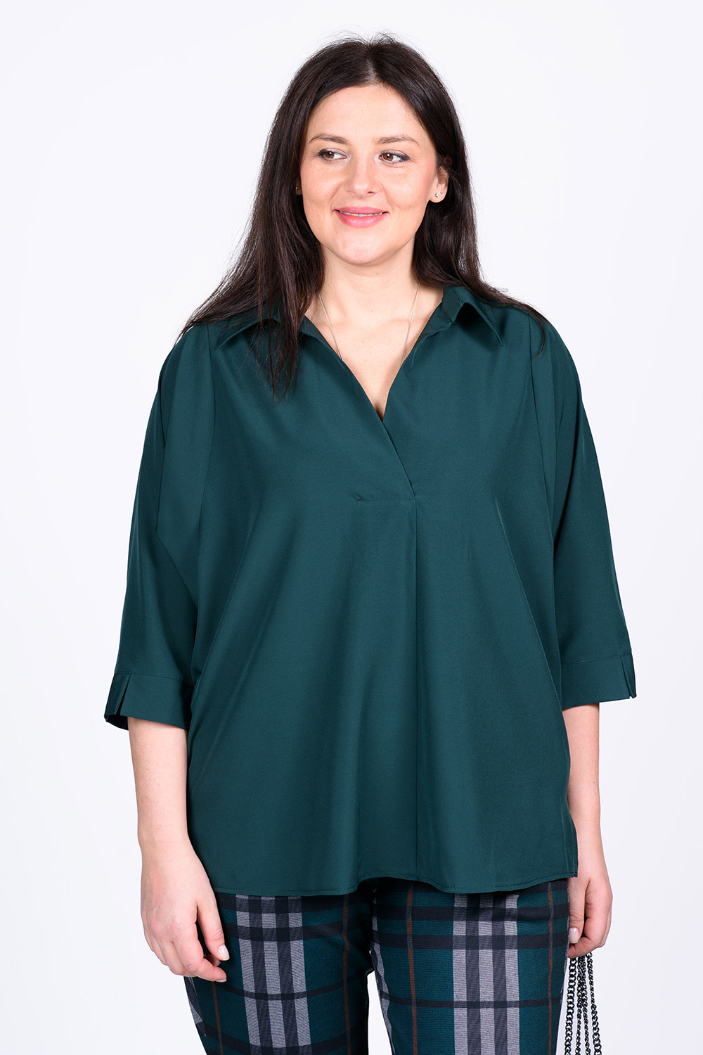 Блуза женская SVESTA C2799 зеленая 52 RU