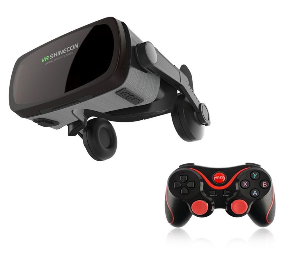 Набор очки виртуальной реальности VR Shinecon 9.0 и геймпад (Shinecon9+Terios)