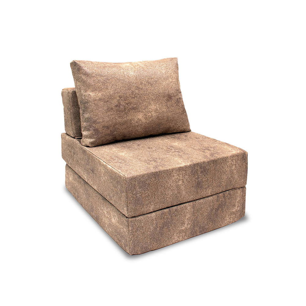 Кресло-кровать FREEFORM ОКТА рогожка с орнаментом, Эврен коричневый