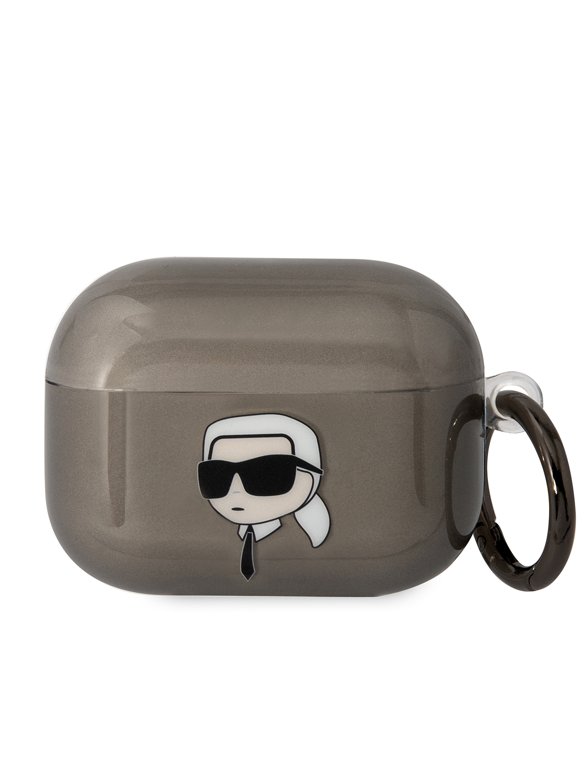 Чехол Karl Lagerfeld для Air pods Pro с карабином, black