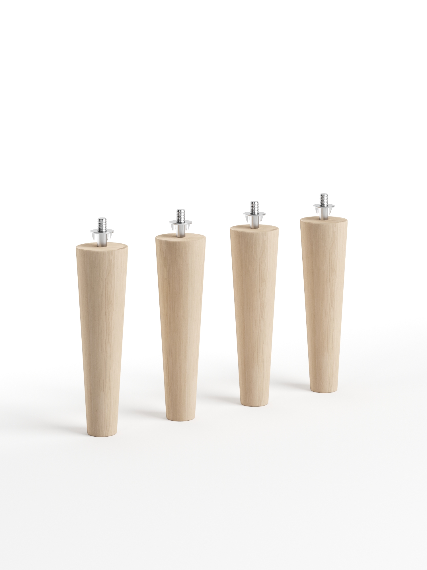 Ножки мебельные деревянные со шпилькой MONOFIX, ОДОС, 18 см, без покрытия