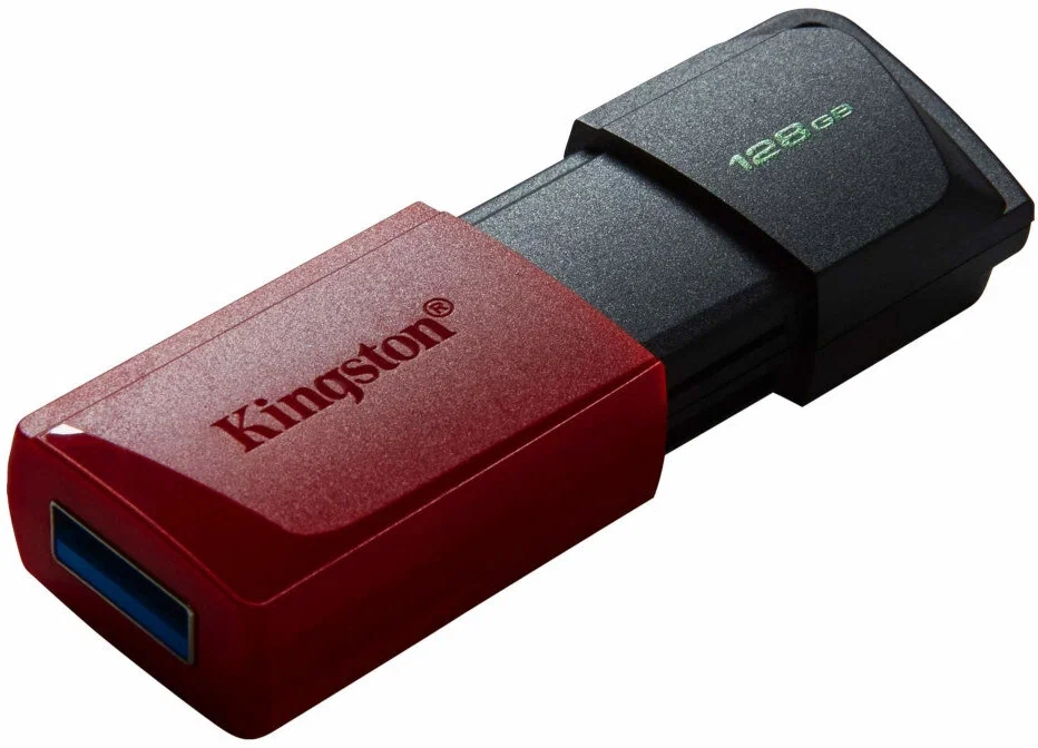 Флешка Kingston USB 3.2 Gen 1 DataTraveler Exodia M 128Gb Black-Red DTXM/128GB