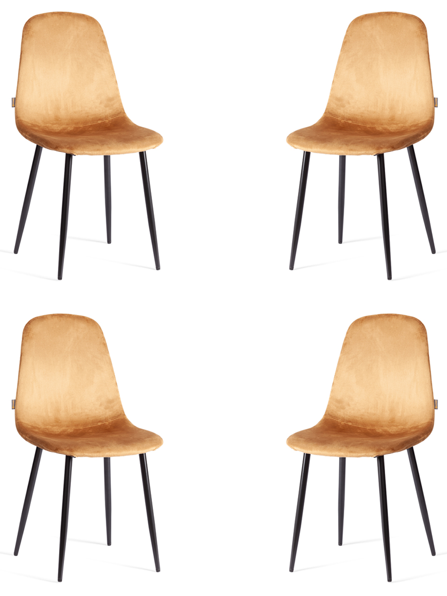 Комплект обеденных стульев TetChair BREEZE mod. JSC-58, 4 шт, коричневый