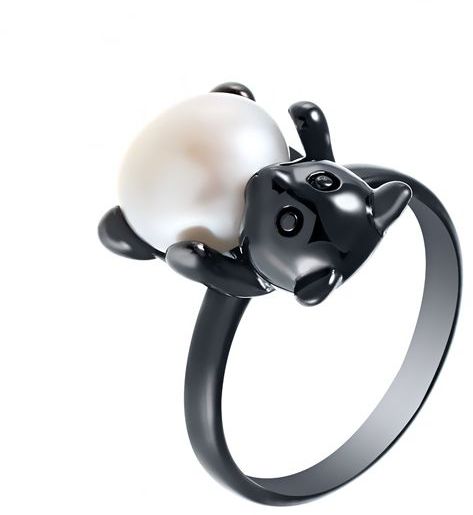 Кольцо из серебра Джей Ви KR160165, жемчуг культивированный