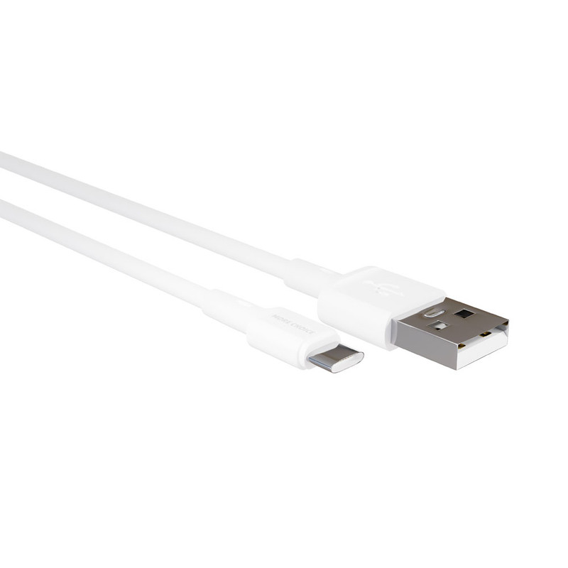 Дата-кабель USB 2.0A для Type-C More choice K14a TPE 1м White