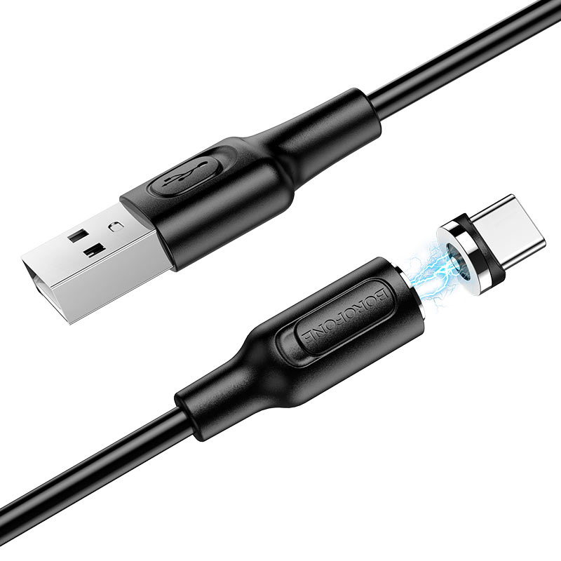 Дата-кабель BOROFONE BX41 Amiable USB - USB Type-C 1 м, черный