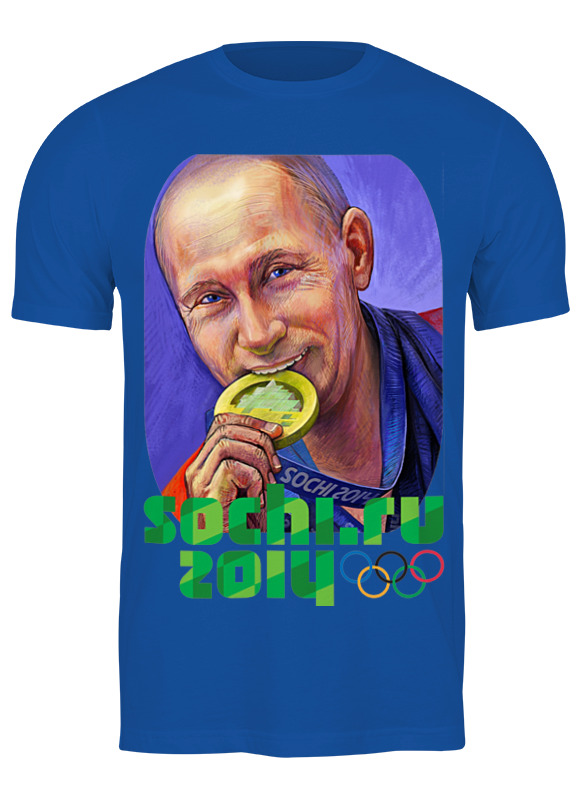 Футболка мужская Printio Putin 657029 синяя XL