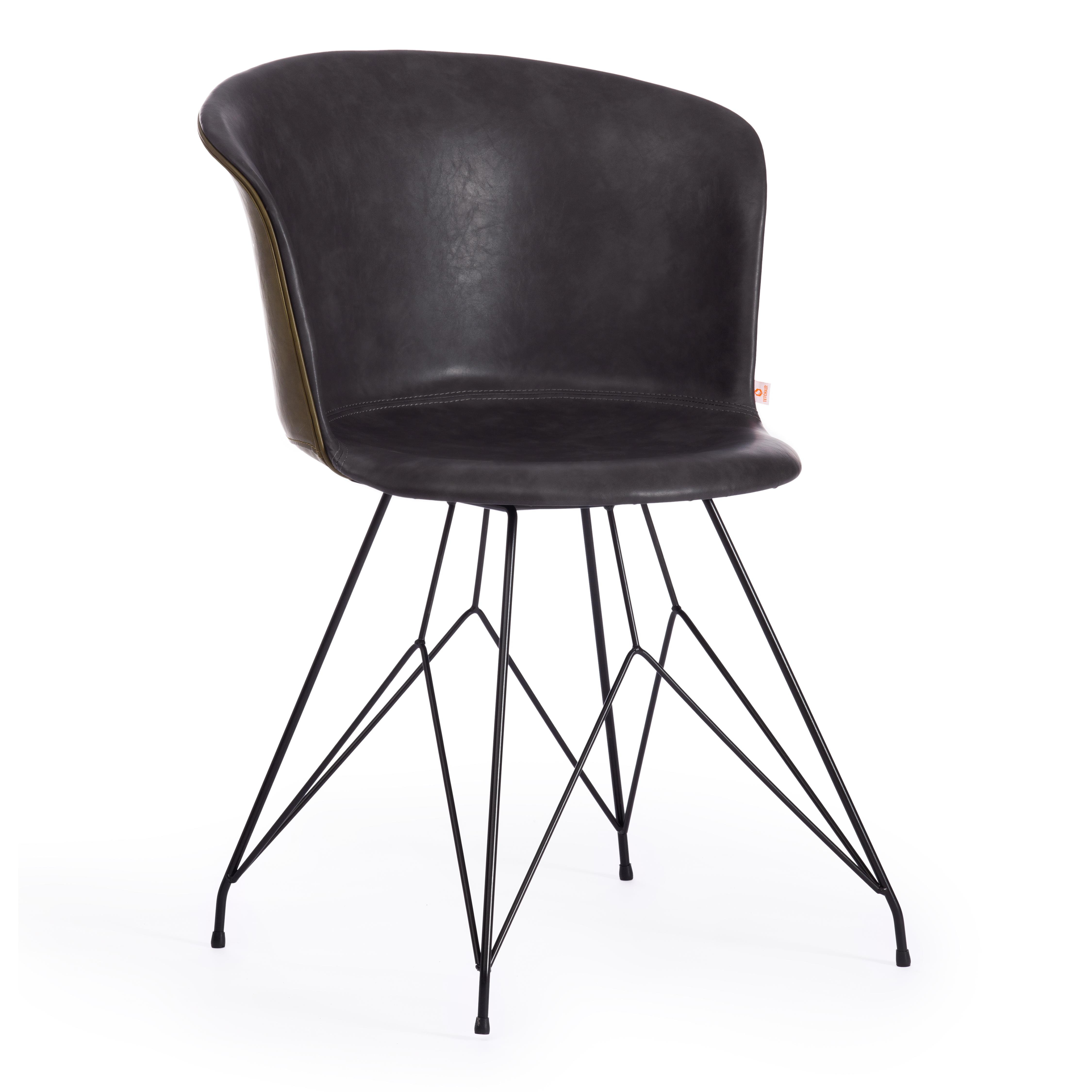 Комплект стульев 2 шт. TetChair KRANZ (9322М) 53х55х45х76,5см, серый/оливковый/черный