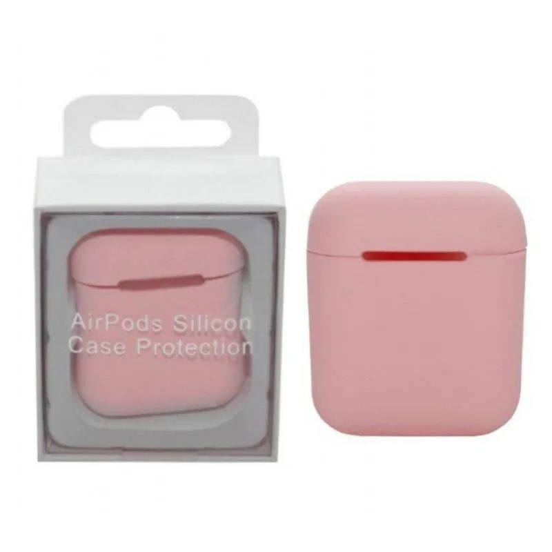 Чехол Airpods Silicon Case Protection розовый