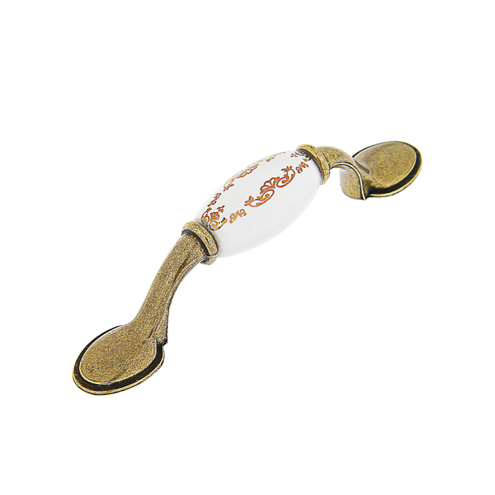 Ручка скоба CASTLE Ceramics 012, 76 мм, керамическая, цвет бронза