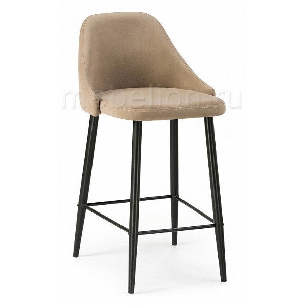 Барный стул Woodville Джама WO_448665, черный/серый
