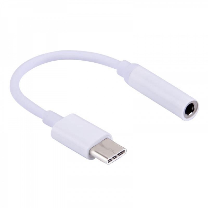 Переходник USB type-C на Jack 3.5 белый, 10 штук