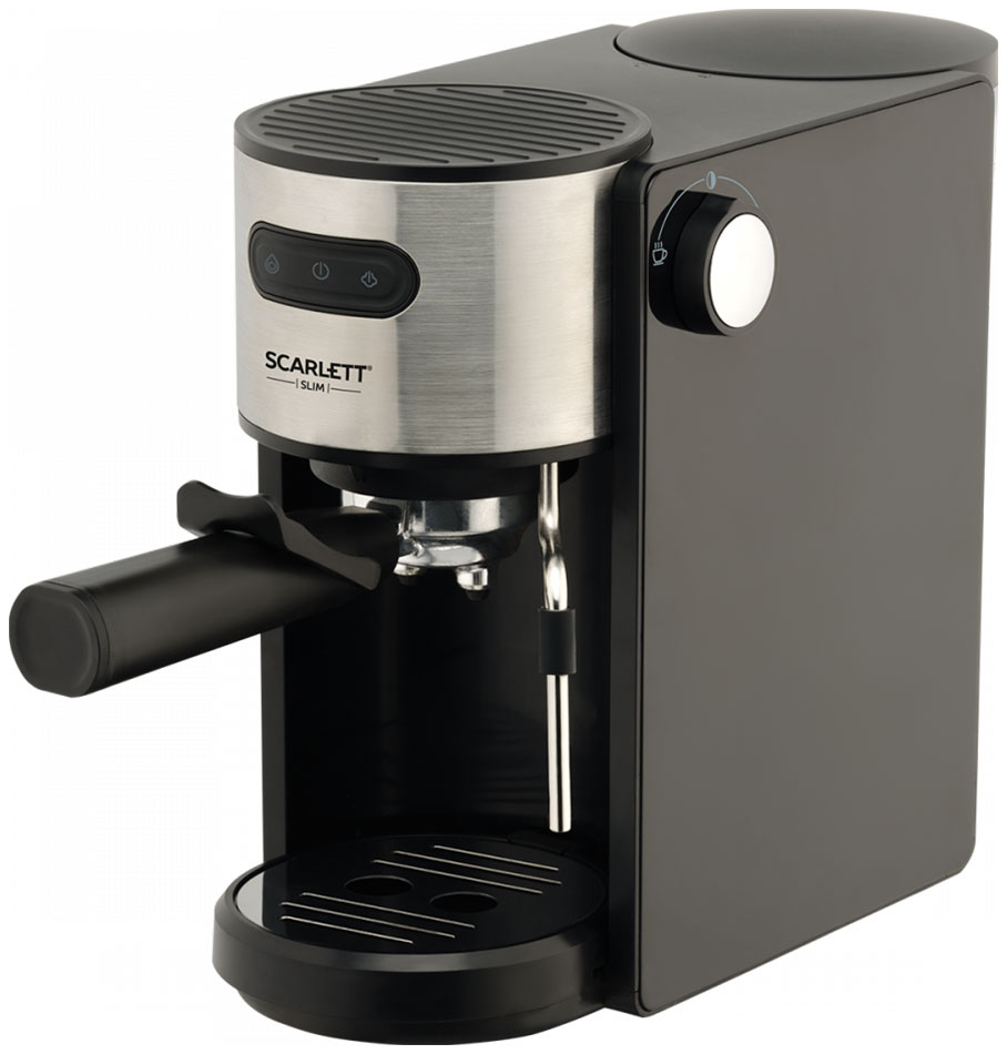 Рожковая кофеварка Scarlett SC-CM33021 серебристый, черный