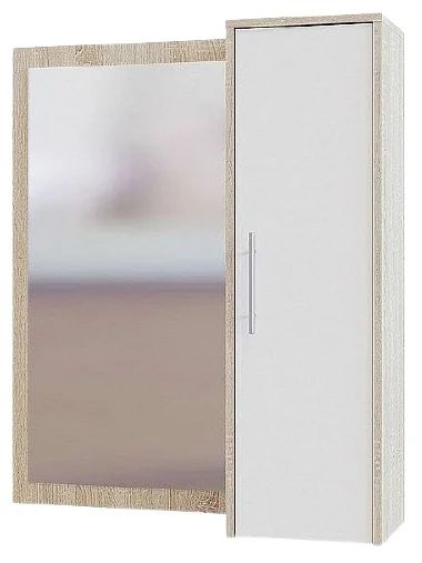 Зеркало настенное СОКОЛ ПЗ-4 90х104,4 см, дуб сонома/белый