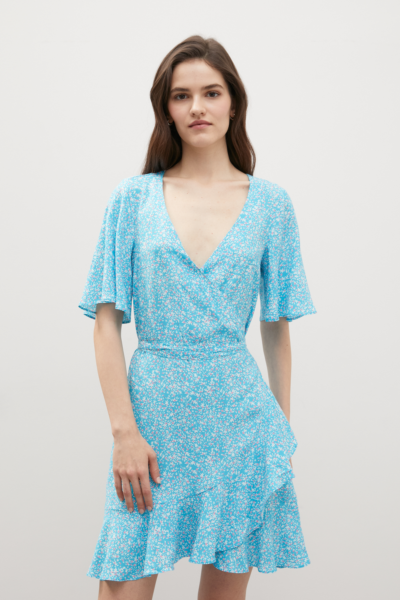 Платье женское Finn Flare FSD110180 голубое S