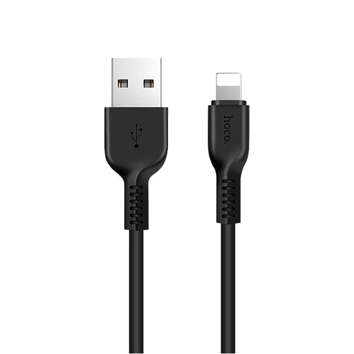 Кабель USB hoco X20 / разъем юсб / lightning лайтинг/  1 метр  / черный