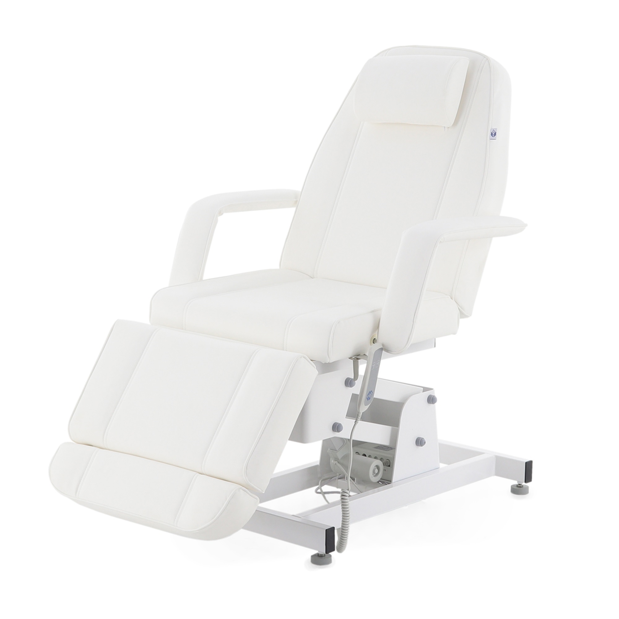 Косметологическое кресло с электроприводом Med-Mos ММКК-1 (КО-171Д-03) белое