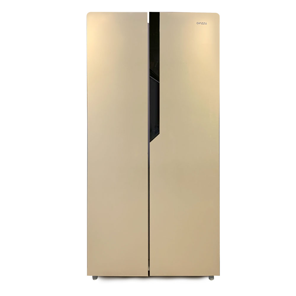 Холодильник Ginzzu NFK-420 золотистый