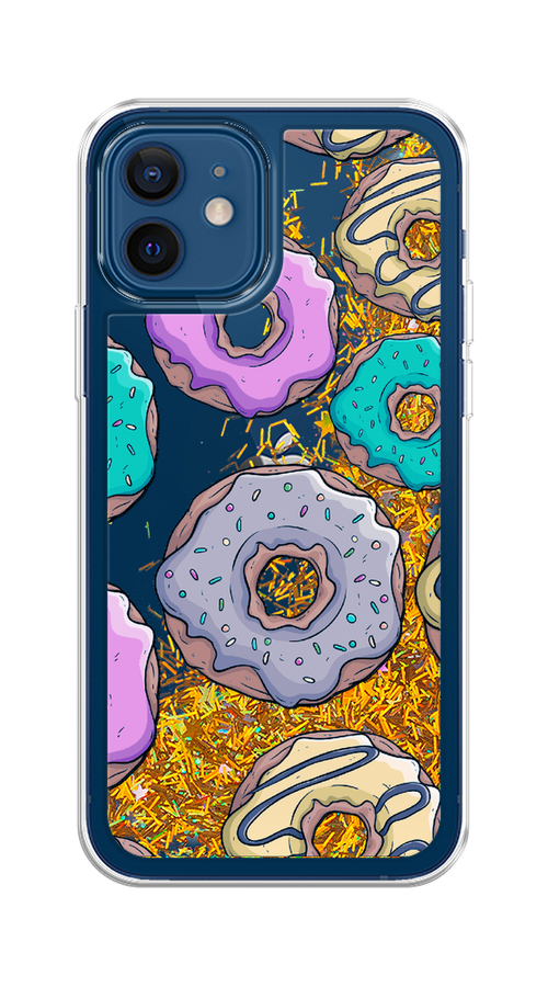 Чехол Awog на Apple iPhone 12 Pro / Айфон 12 Pro "Разноцветные пончики в глазури 2"