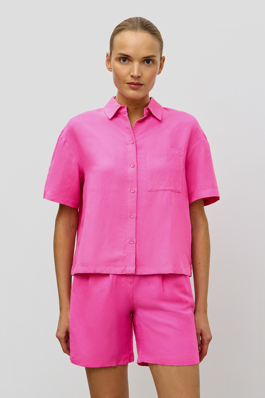Блуза женская Baon B1923034 розовая XL