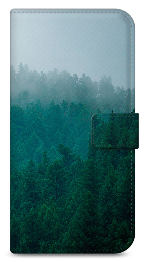 Чехол Awog на Honor 70 "Лес в зеленом тумане"