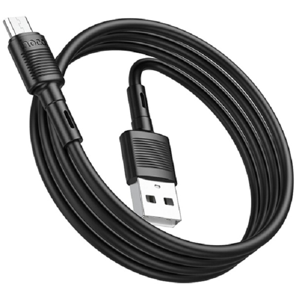 Кабель Micro USB-B - USB-A Hoco 1 м черный