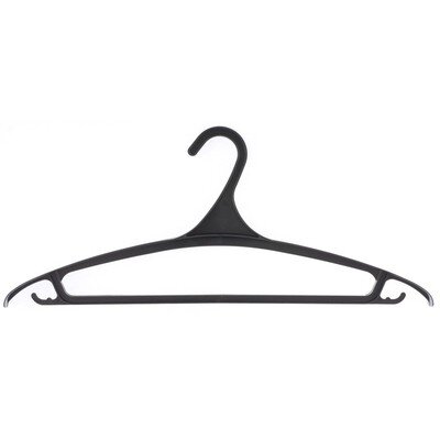 Вешалка-плечики Elfe пластиковая для верхней одежды черная размер 52-54, 671938