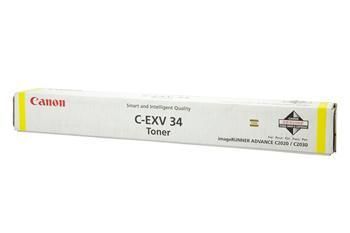 Тонер для лазерного принтера Canon C-EXV34Y желтый, оригинал