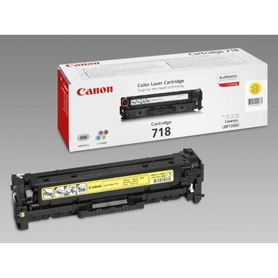 Картридж для лазерного принтера Canon 718Y желтый, оригинал
