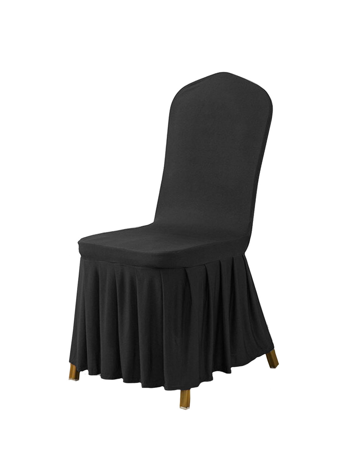 Чехол LuxAlto на стул со спинкой Jersey универсальный, с юбкой оборкой, 4 шт., 10715