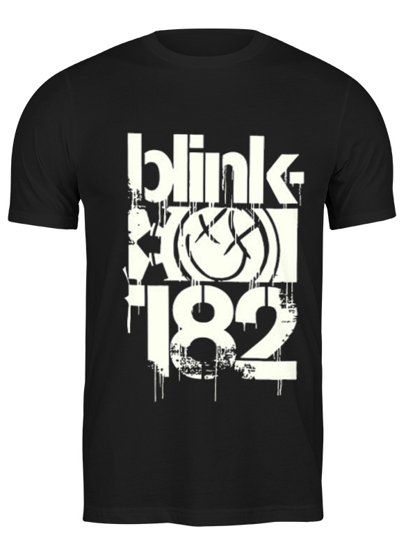 Футболка мужская Printio Blink-182 smile shirt черная L