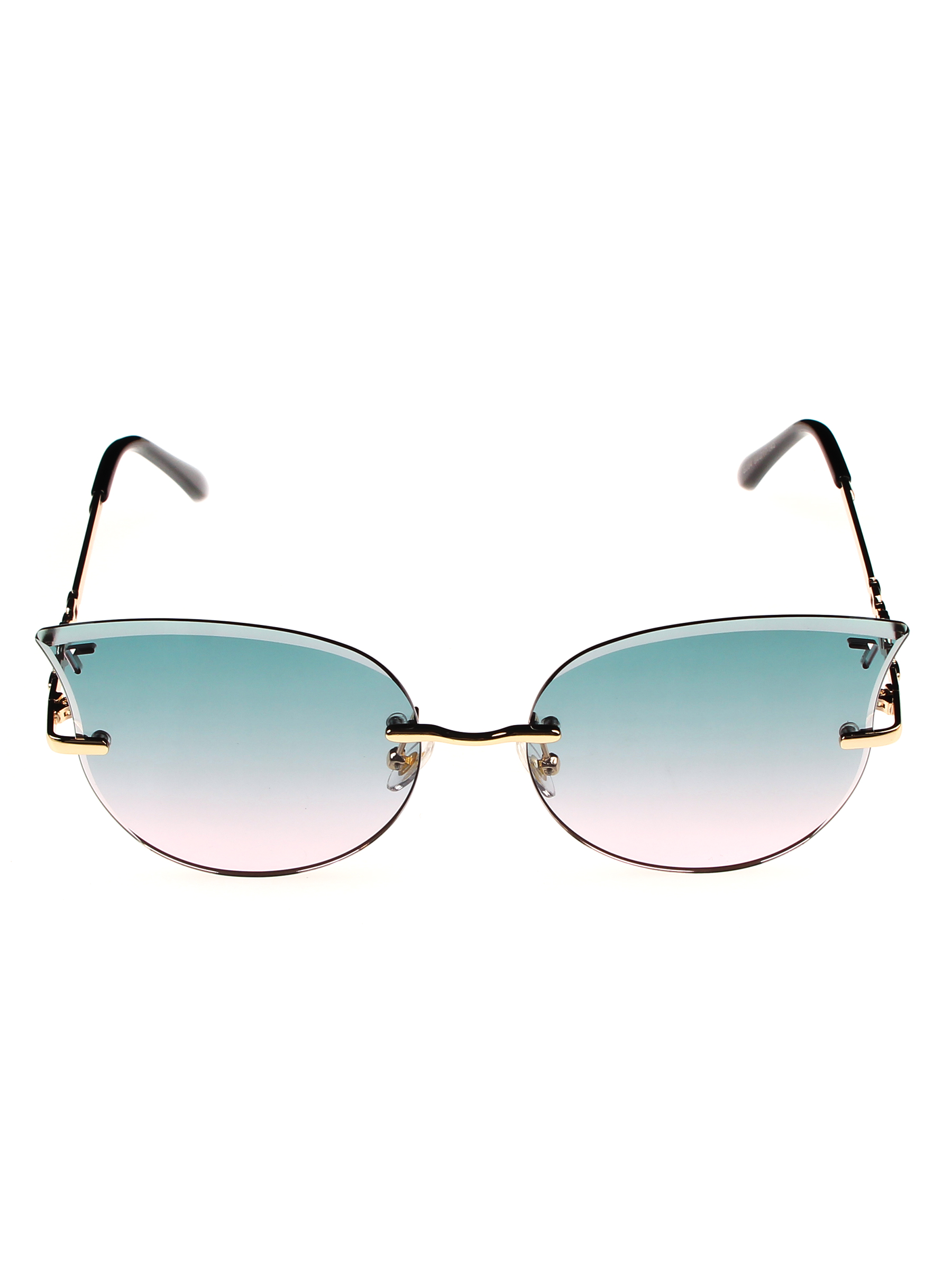 Солнцезащитные очки женские Pretty Mania NDP006 зеленые/розовые