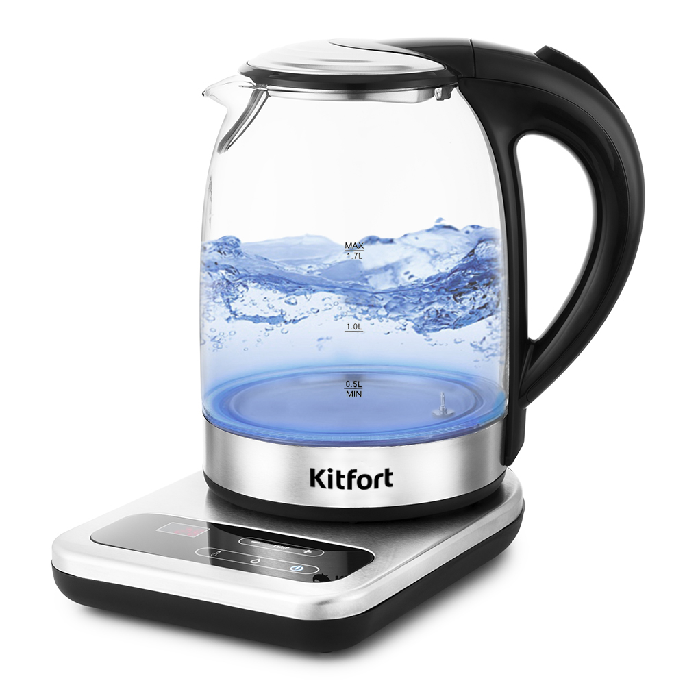 Чайник электрический Kitfort KT-657 1.7 л Transparent
