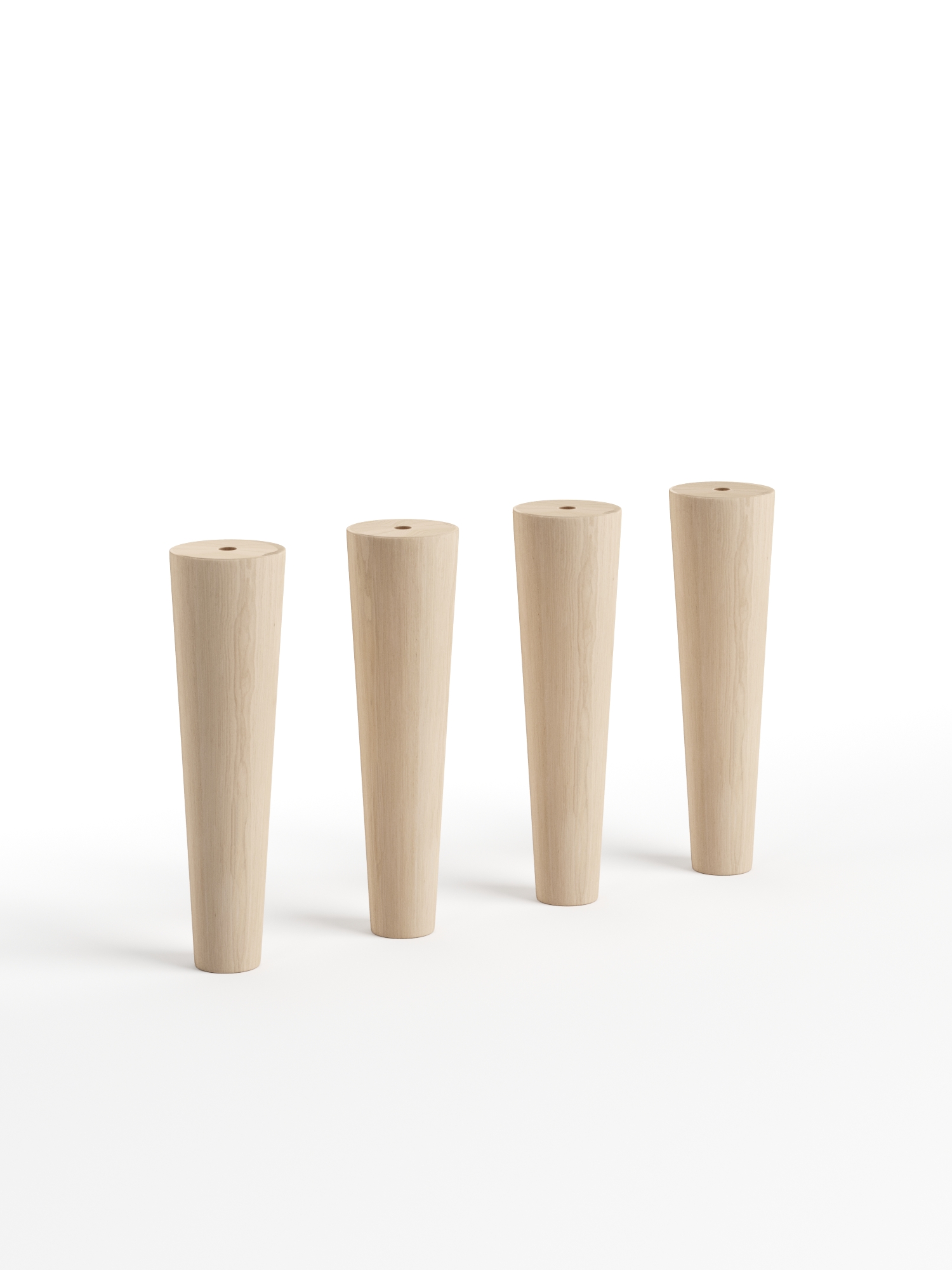 Ножки мебельные деревянные без шпильки MONOFIX, ОДОС, 18 см, без покрытия