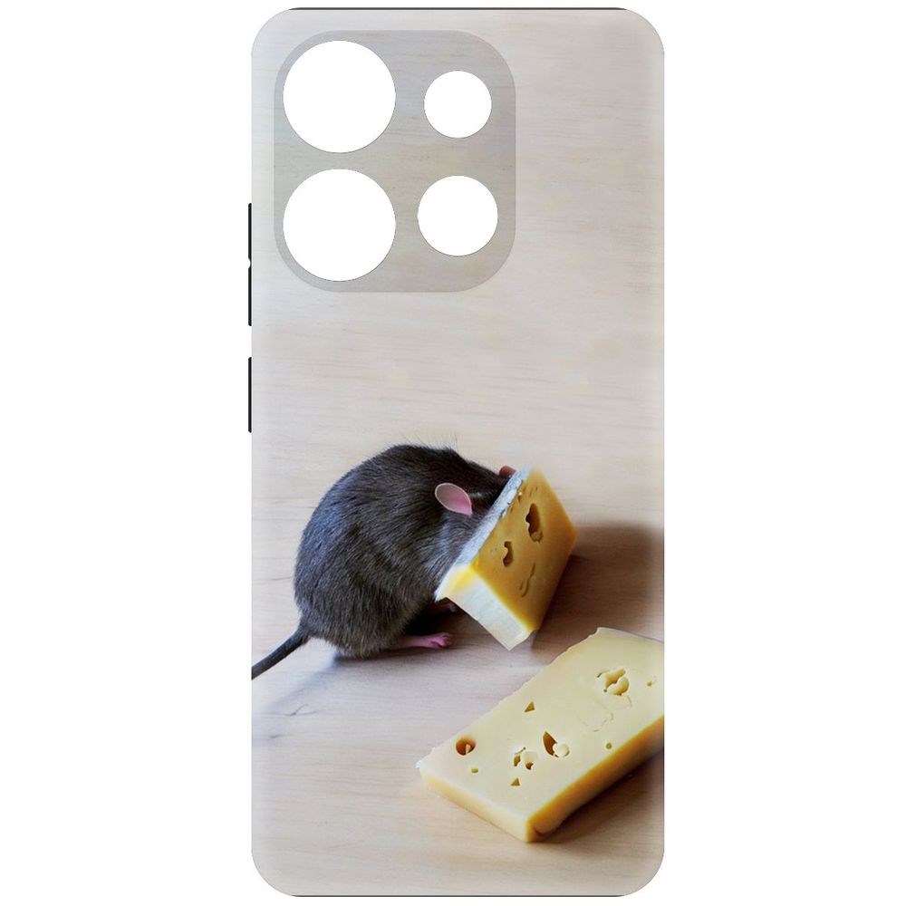Чехол-накладка Софт Мышь и сыр для Infinix Smart 7