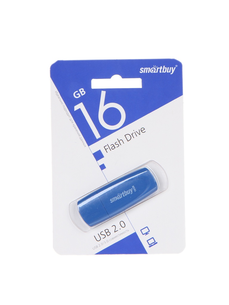Флешка SmartBuy Scout 16GB Blue (SB016GB2SCB)