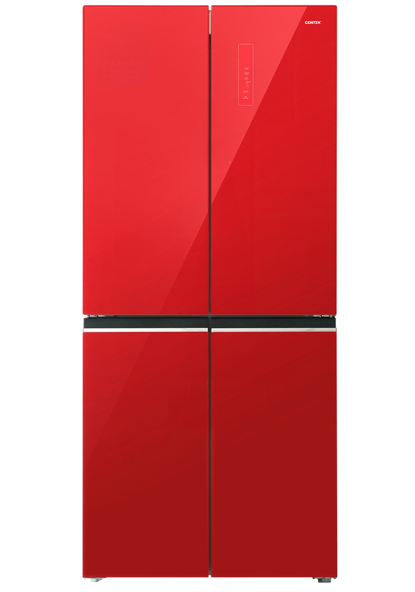 Холодильник Centek CT-1745 NF Red Glass красный