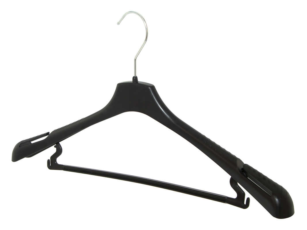 Вешалка для блузок с перекладиной Valexa FR-42, чёрные, 10 штук