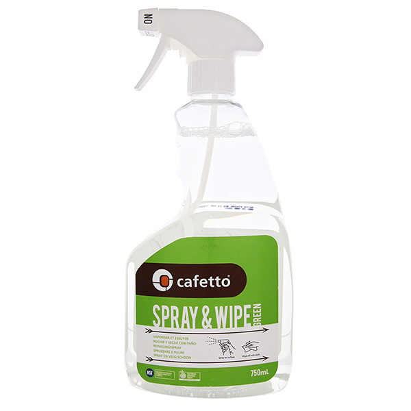 Чистящее средство Cafetto Spray & Wipe Green, органик, 750 мл.
