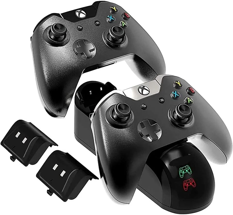 Зарядная станция для геймпадов Xbox + 2 сменных аккумулятора + USB кабель