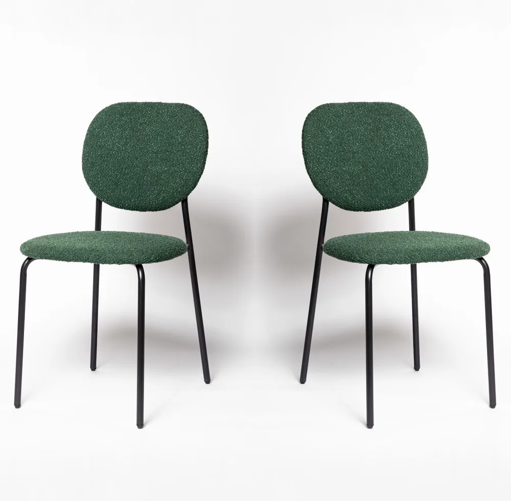 Комплект стульев для кухни Ла Рум С-101 зеленый букле, 2 шт