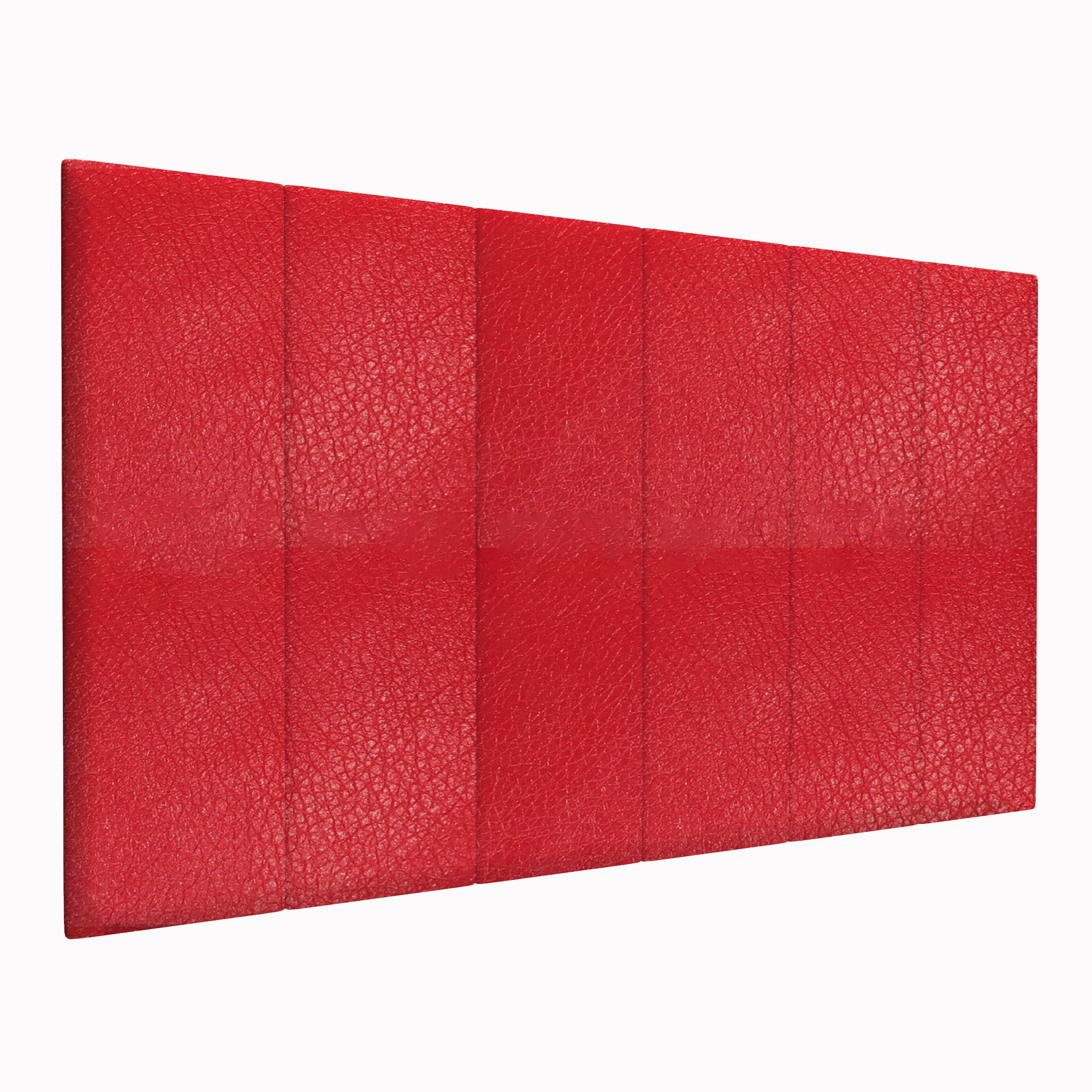 Прикроватная панель Eco Leather Red 30х100 см 4 шт.