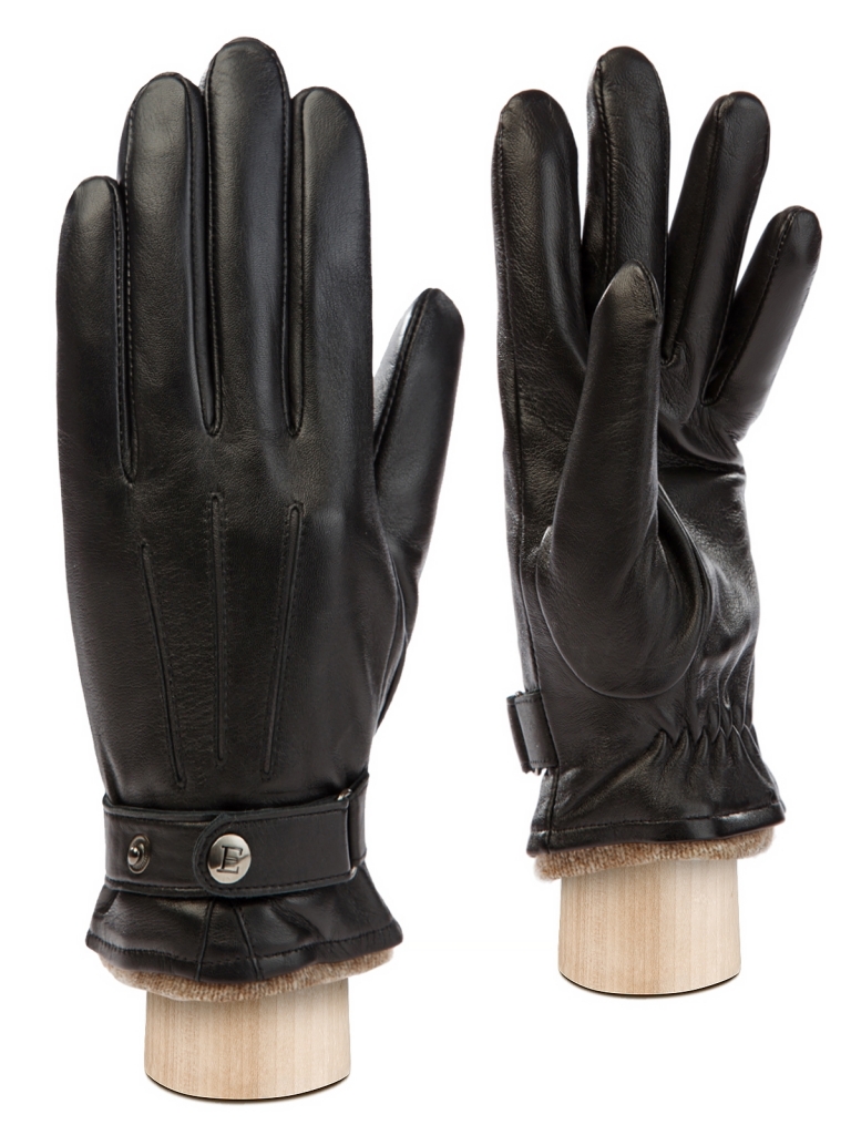 Перчатки мужские Eleganzza IS980 черные/темно-серые, р. 9