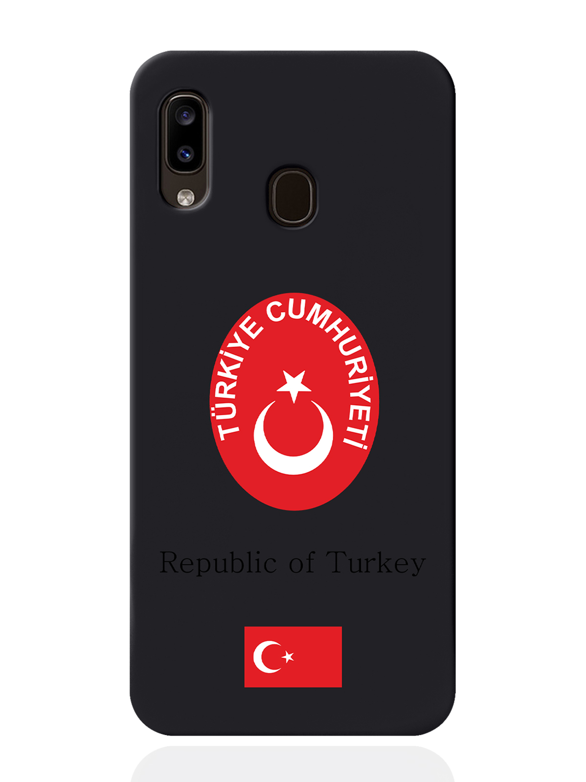 Чехол SignumCase для Samsung Galaxy A30 Герб Турции черный