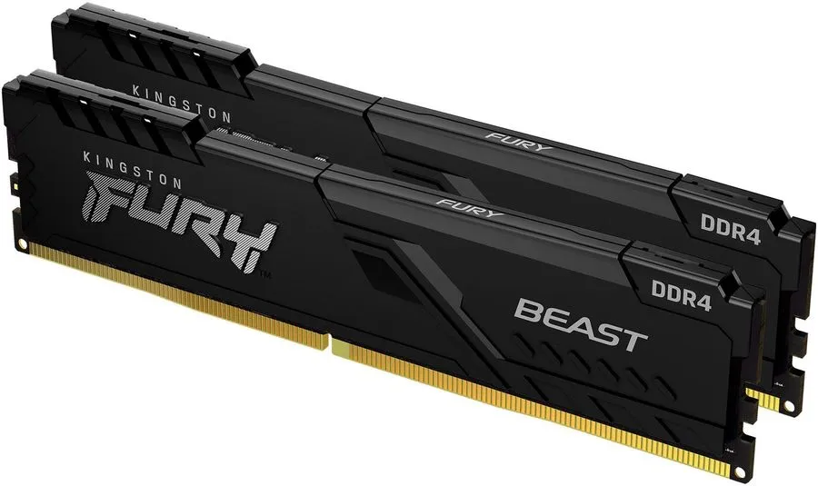 Модуль памяти Kingston Fury Beast 2x16Gb, DDR4 3200MHz DIMM, CL16 (KF432C16BB1K2/32)